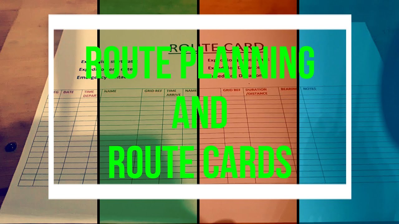 Route planning and route cards - YouTube