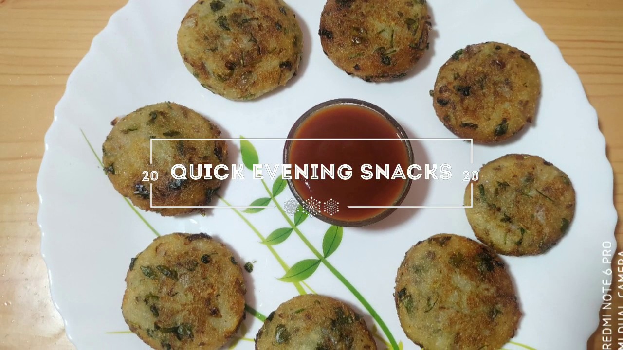 Just 5 minutes snacks ||Quick evening snacks ||Sooji snacks recipe ...