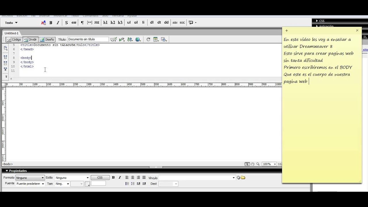 Tutorial DreamWeaver #2 - YouTube