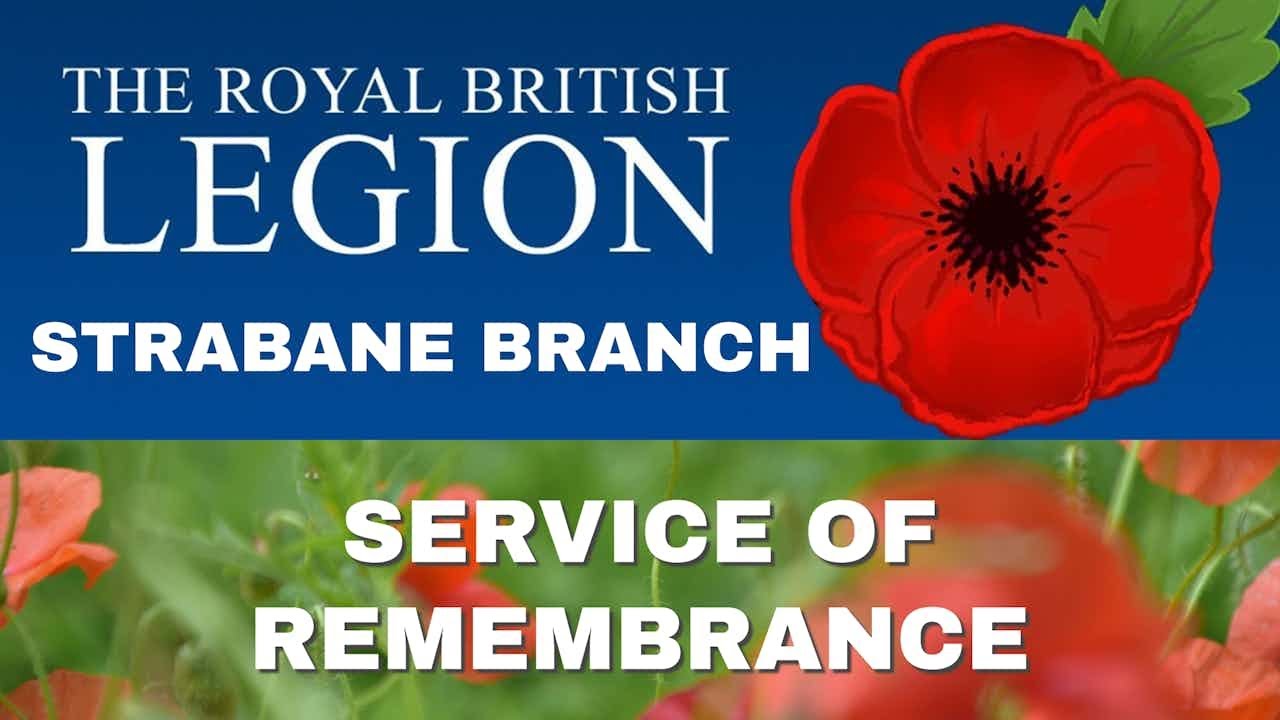 Royal British Legion Strabane Branch Service of Rememberance - YouTube