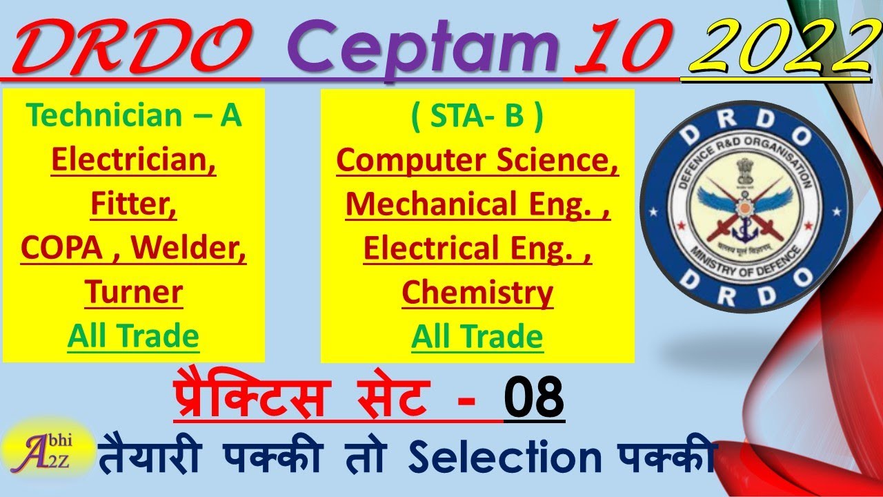 DRDO Gk and Science set-8 by Abhi A2Z | DRDO GK Class-8 | DRDO Ceptam ...
