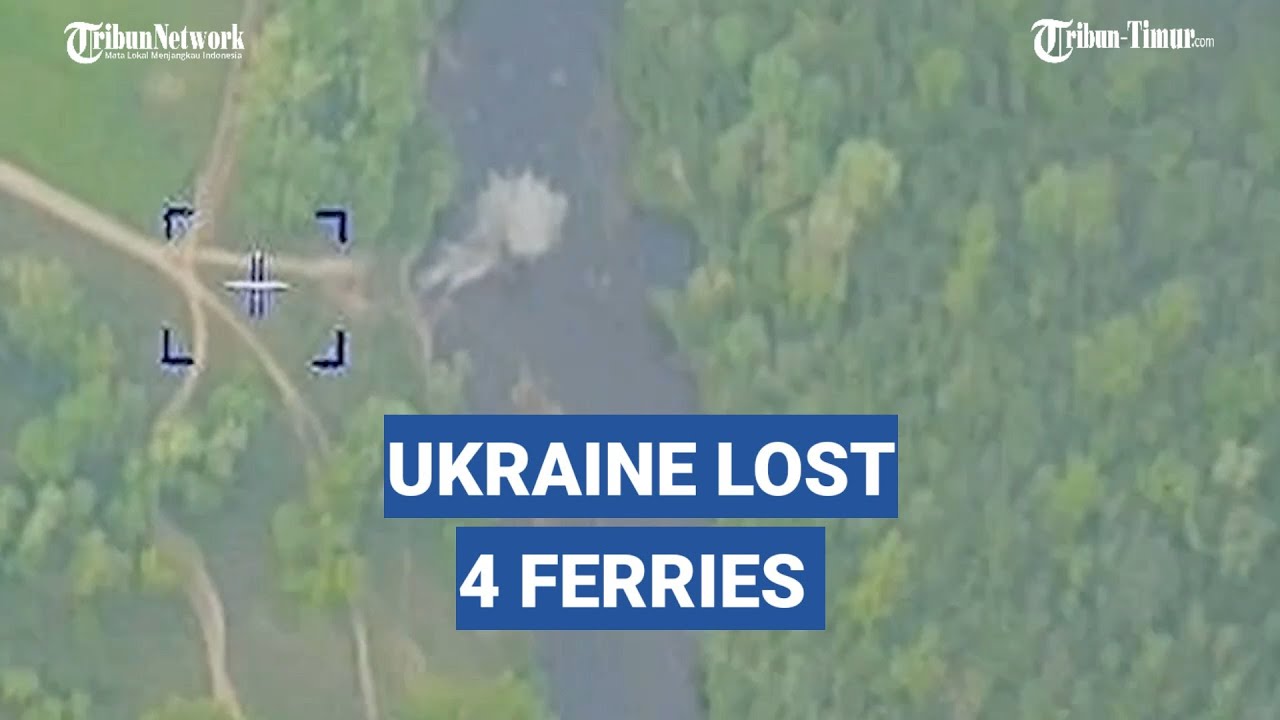 Battle for Ingulets River, Ukraine lost 4 ferries - YouTube