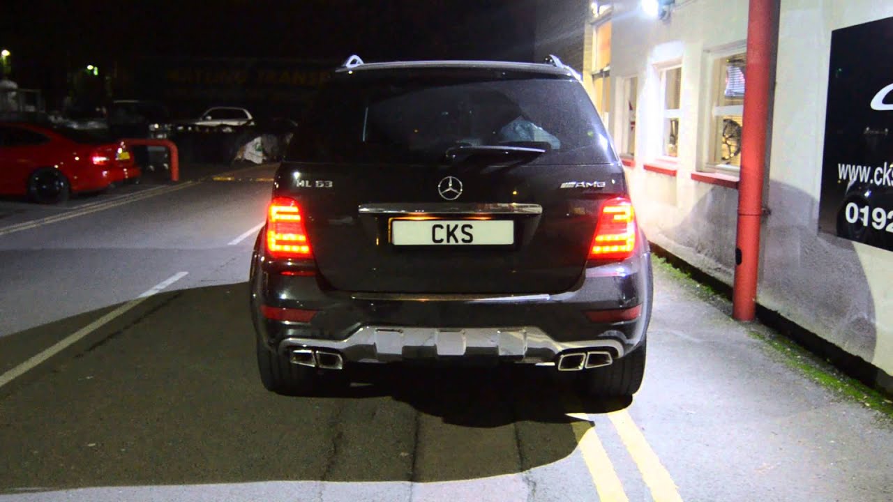Mercedes W164 AMG ML63 CKS Sport Exhaust and X-Pipe - YouTube