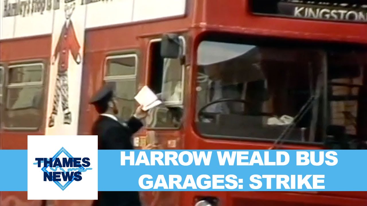 Harrow Weald Bus Garages: Strike | Thames News - YouTube