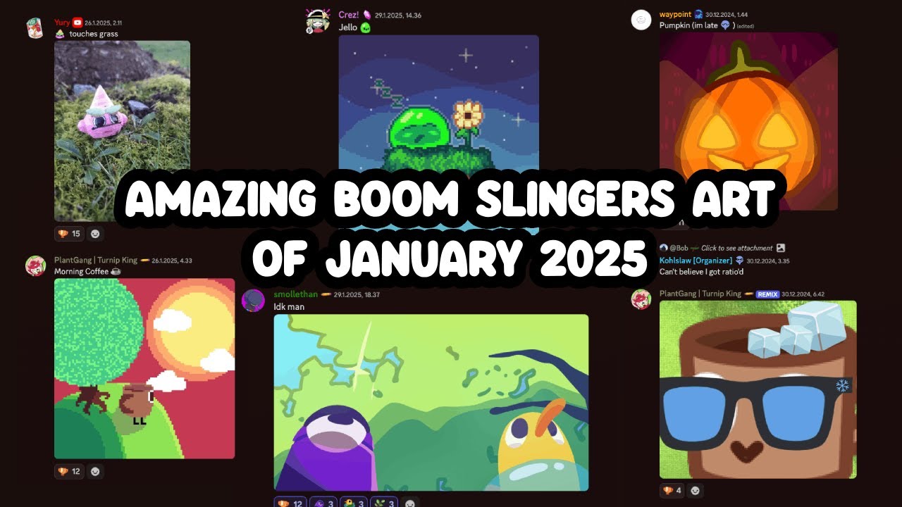 Amazing Boom Slingers Art of January 2025 - YouTube