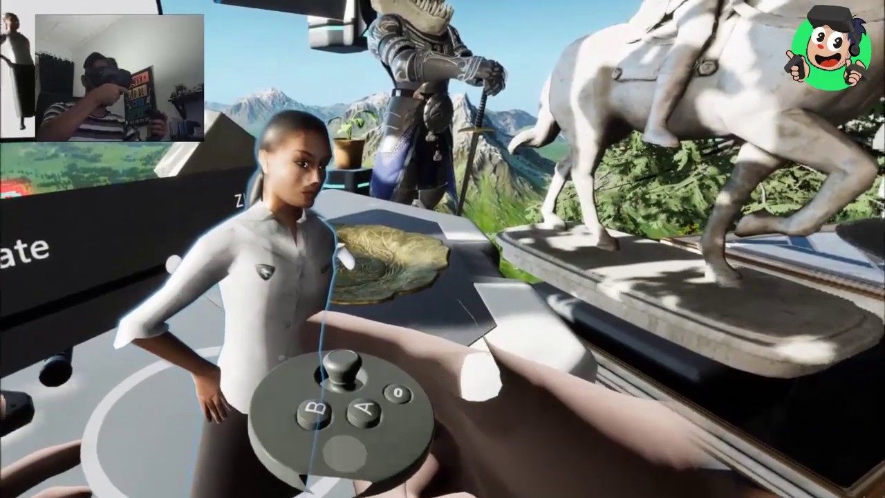 First quick try using Oculus Link Beta running Rift Oculus Home on ...