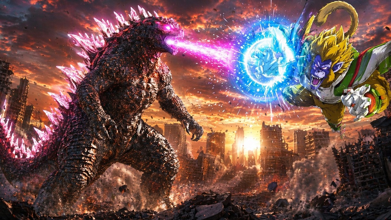 GODZILLA EVOLUCIONADO vs BABY OZARU VEGETA | ¿Quién Ganaría? | EPIC ...