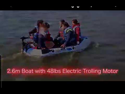 Solar Marine Inflatable Boat 2.6m water test - YouTube