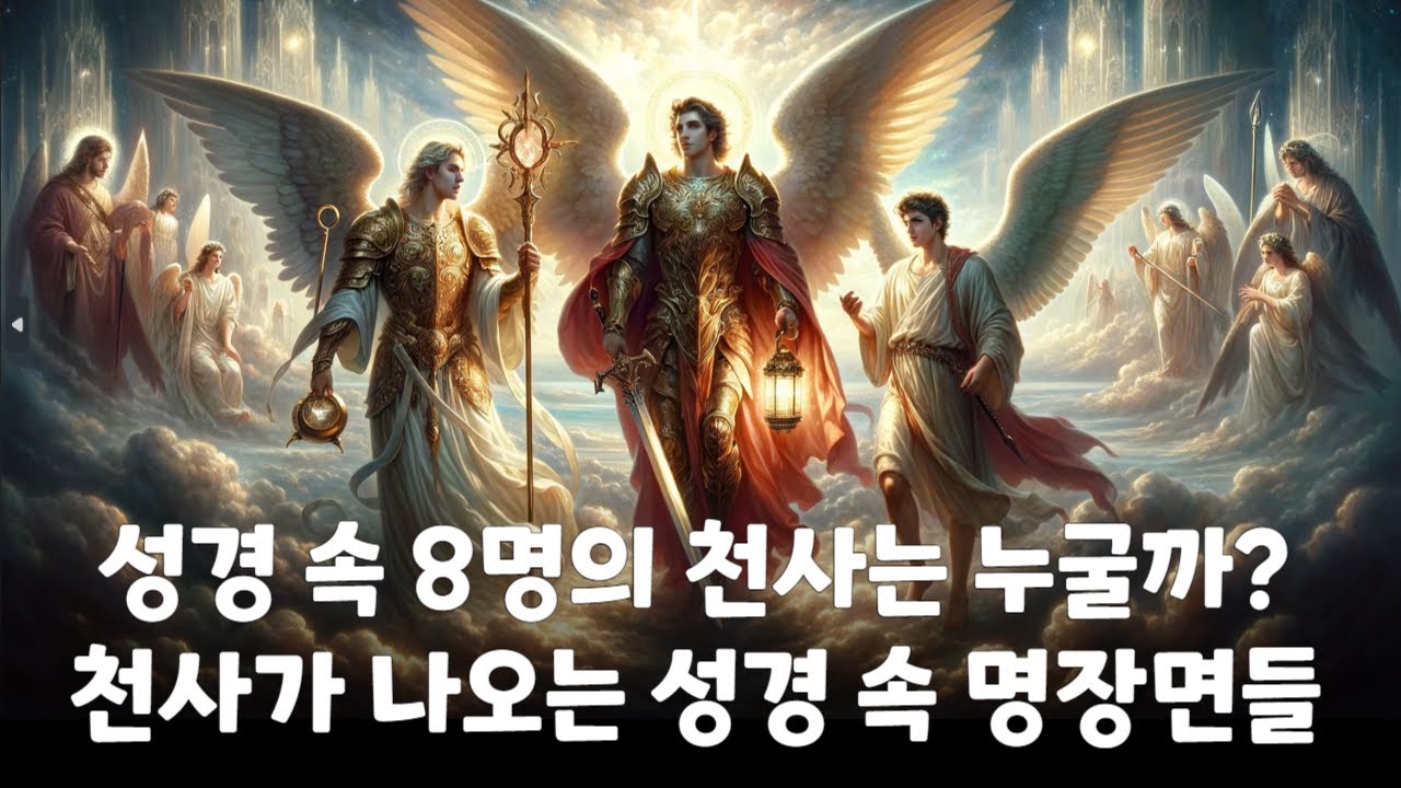 3명의 성경 속 천사와 5명의 천사 루시퍼는 천사가 맞을까 예수님 앞에 나타난 천사들의 모습 [흥미로운 성경 이야기