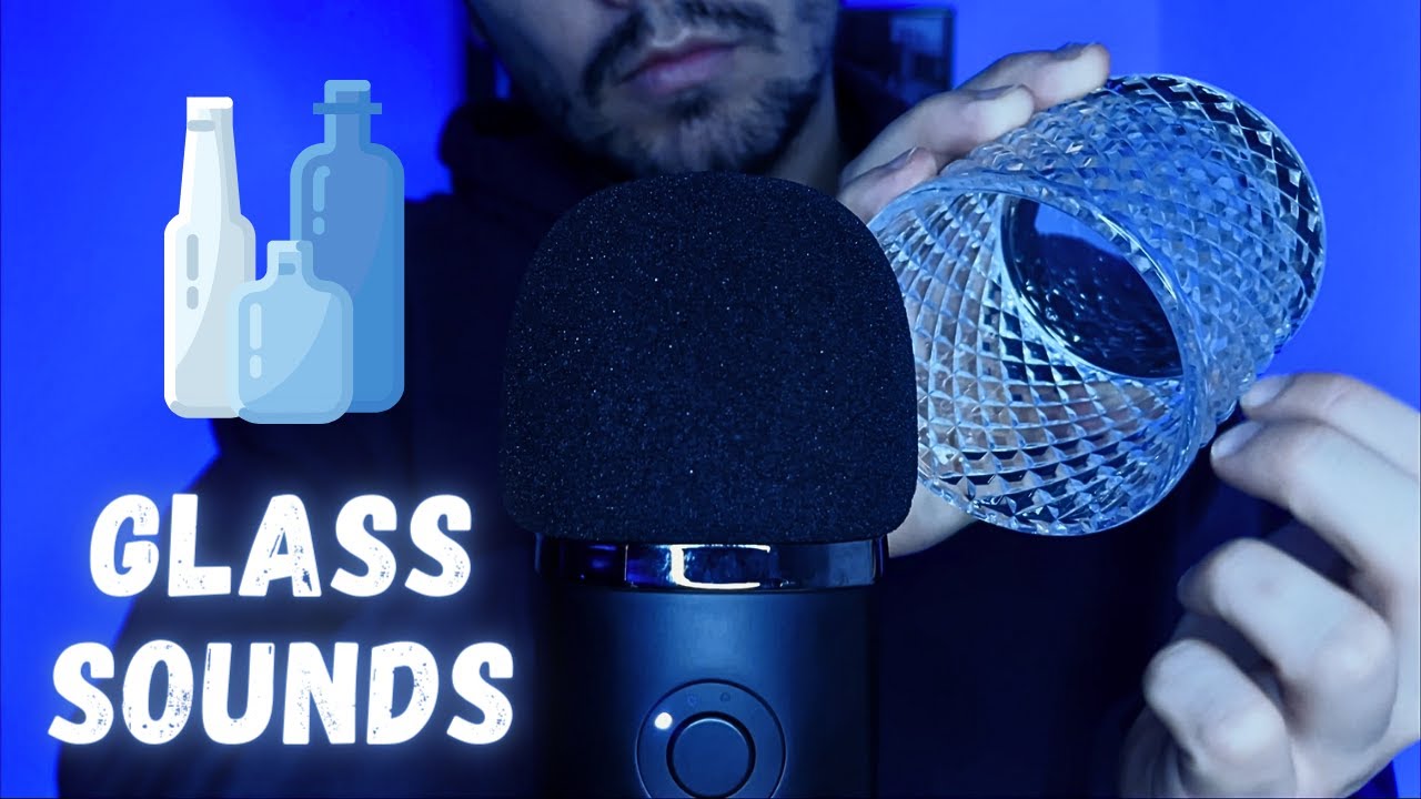4K ASMR | Glass Sounds (100% Sensitivity) - YouTube