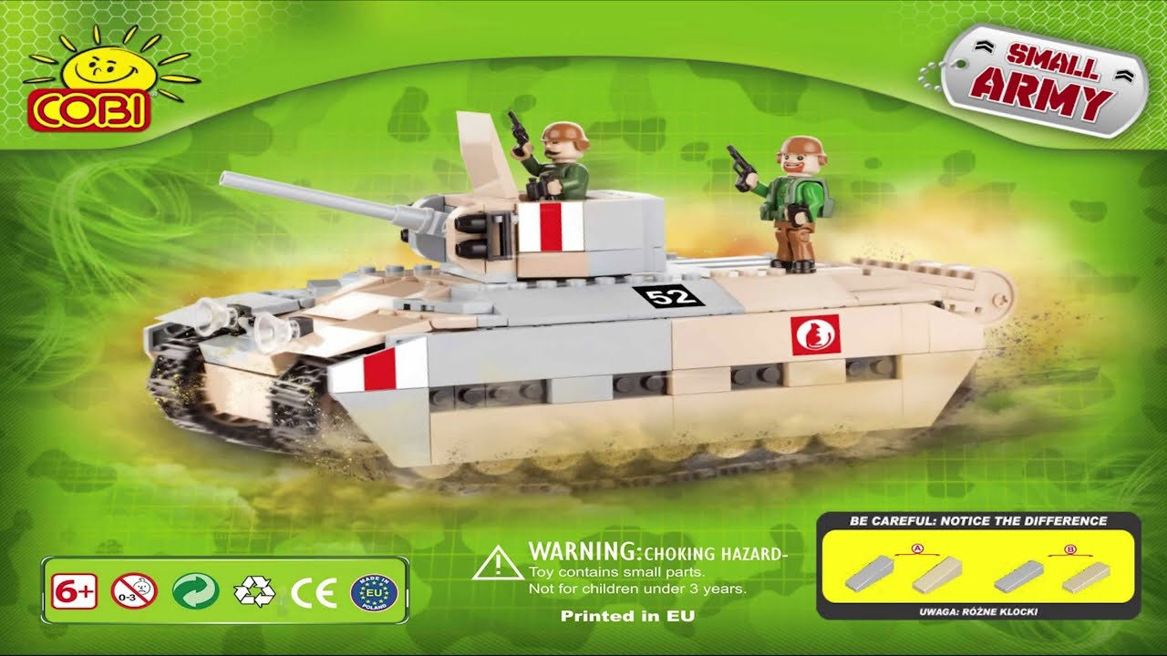 Cobi Instructions | Small Army / WW2 | 2439 | Matilda MKII (Tank) - YouTube