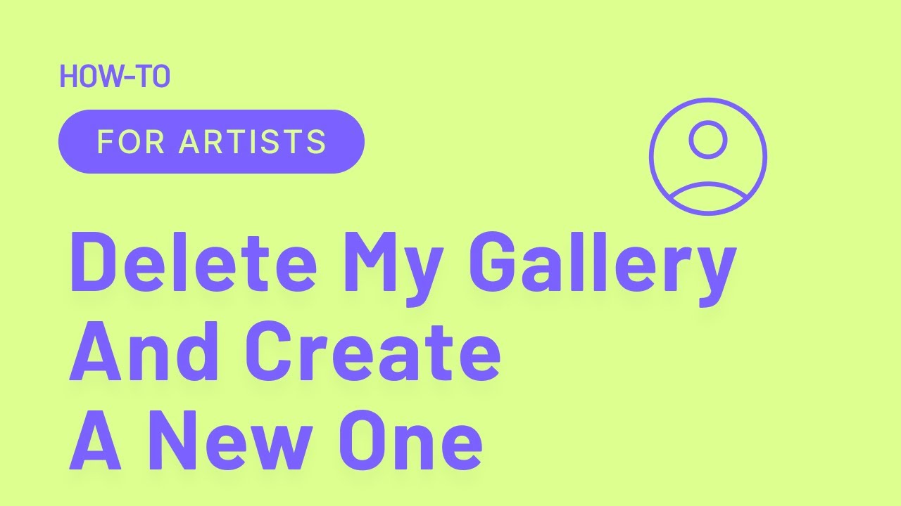 How do delete my gallery, and create a new one - YouTube
