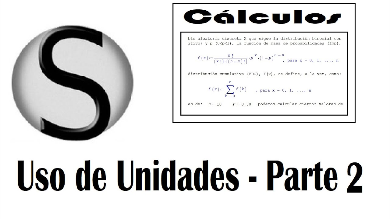 4.23 SMath Studio: Uso de Unidades - Parte 2 - YouTube