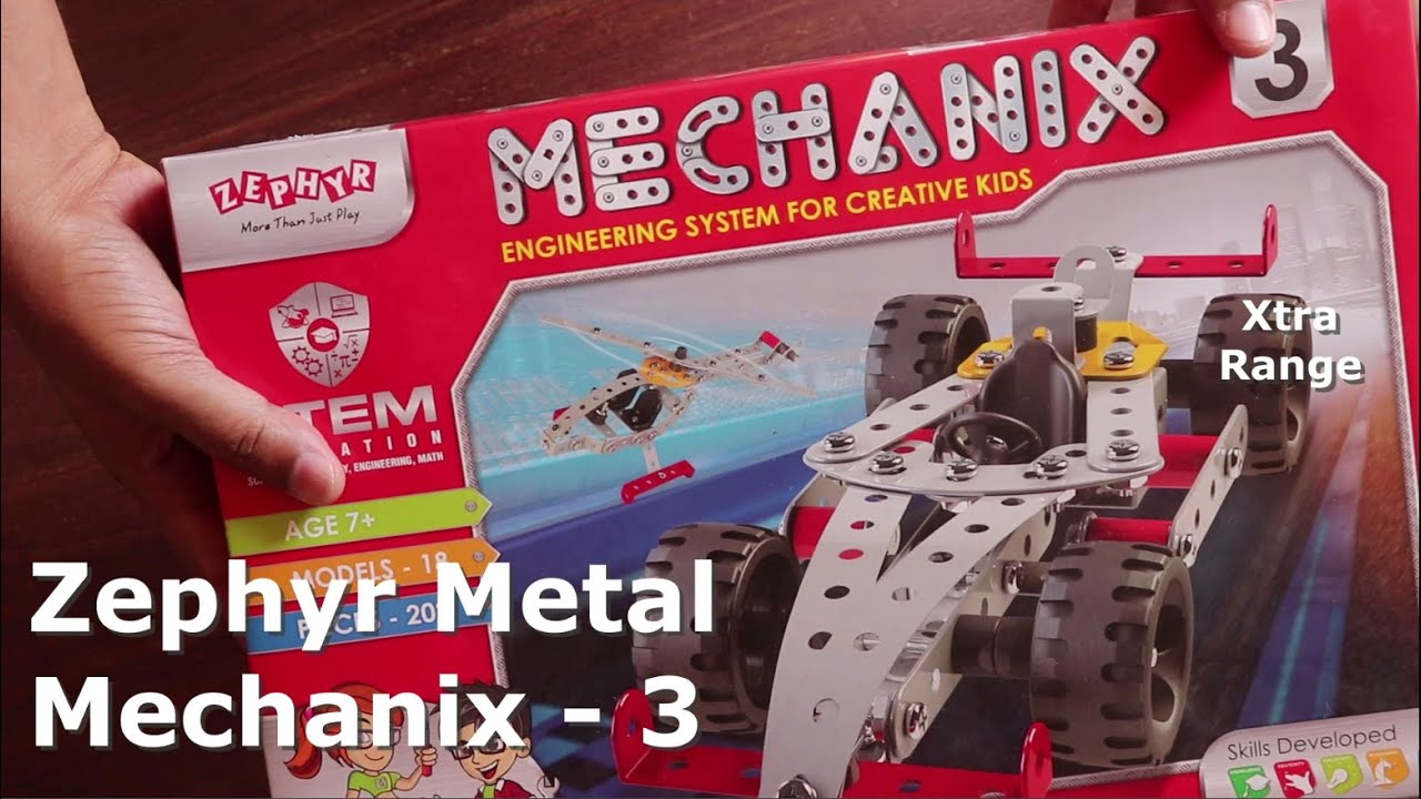 UnBoxing Zephyr Metal Mechanix - 3, Construction Toy - YouTube