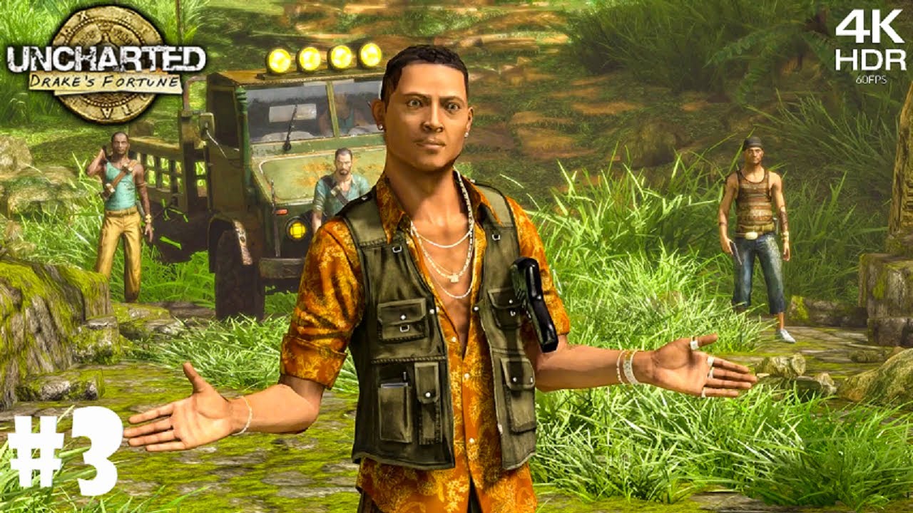 Uncharted: Drake's Fortune Walkthrough Part 3 "The Fortress" - YouTube