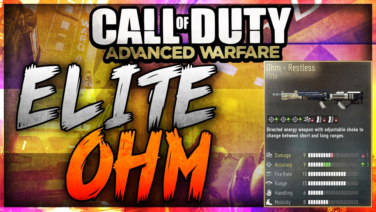"NEW ELITE WEAPON VARIANT INFO" COD AW: New Elite "OHM RESTLESS" DLC ...