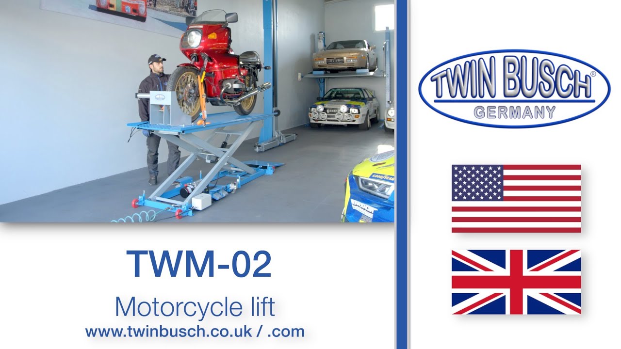 TWM-02: Motorcycle lift from TWIN BUSCH® - YouTube