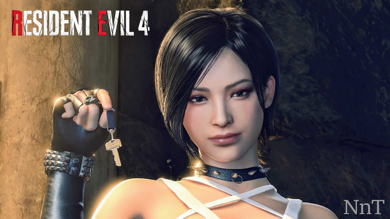 Ada White Black Silk Python Dress All Cutscenes - Resident Evil 4 Remake - YouTube