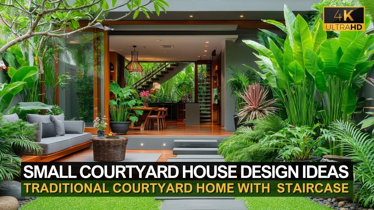 Small Courtyard House Design Ideas | Traditional Courtyard Home with ...