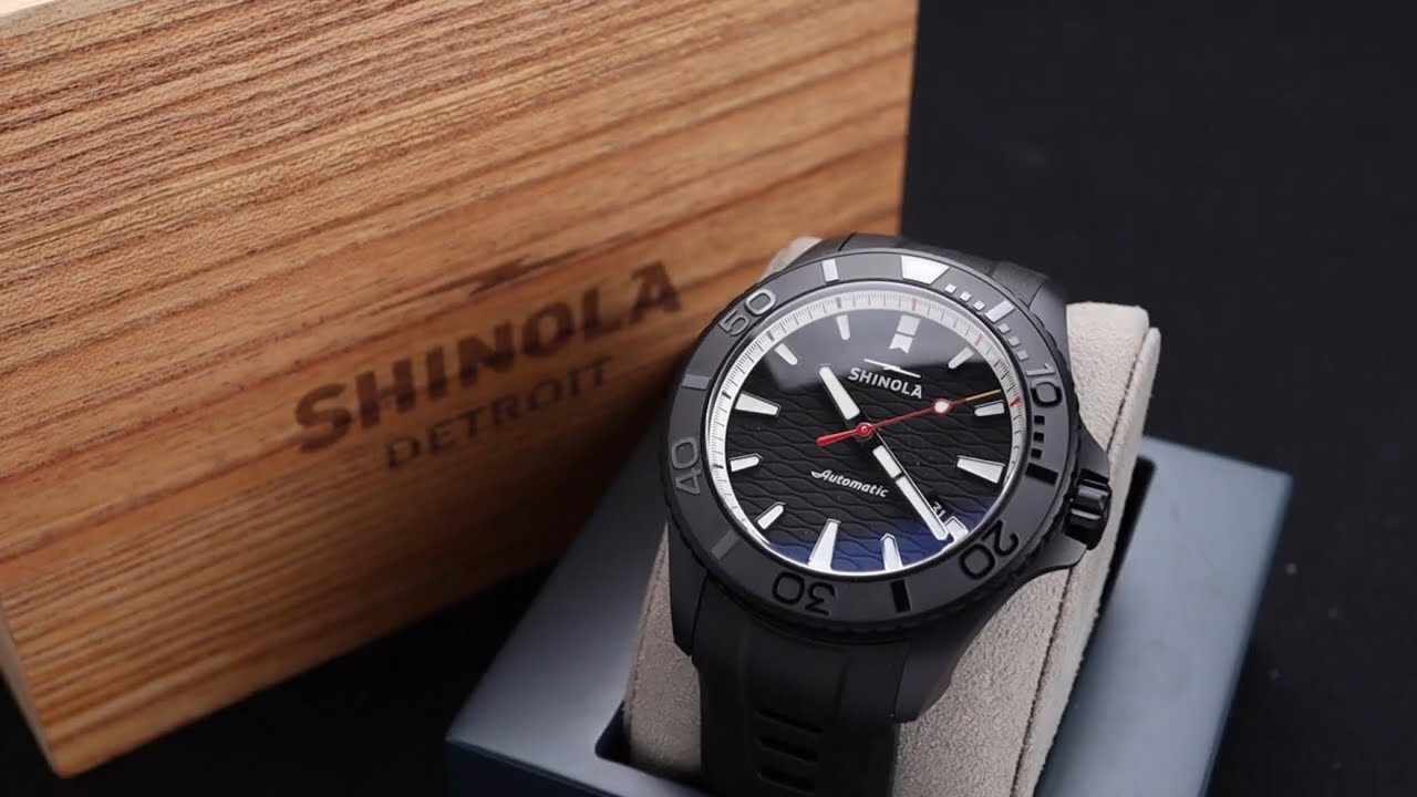 New Shinola Monster Black with Ceramic Bezel! - YouTube