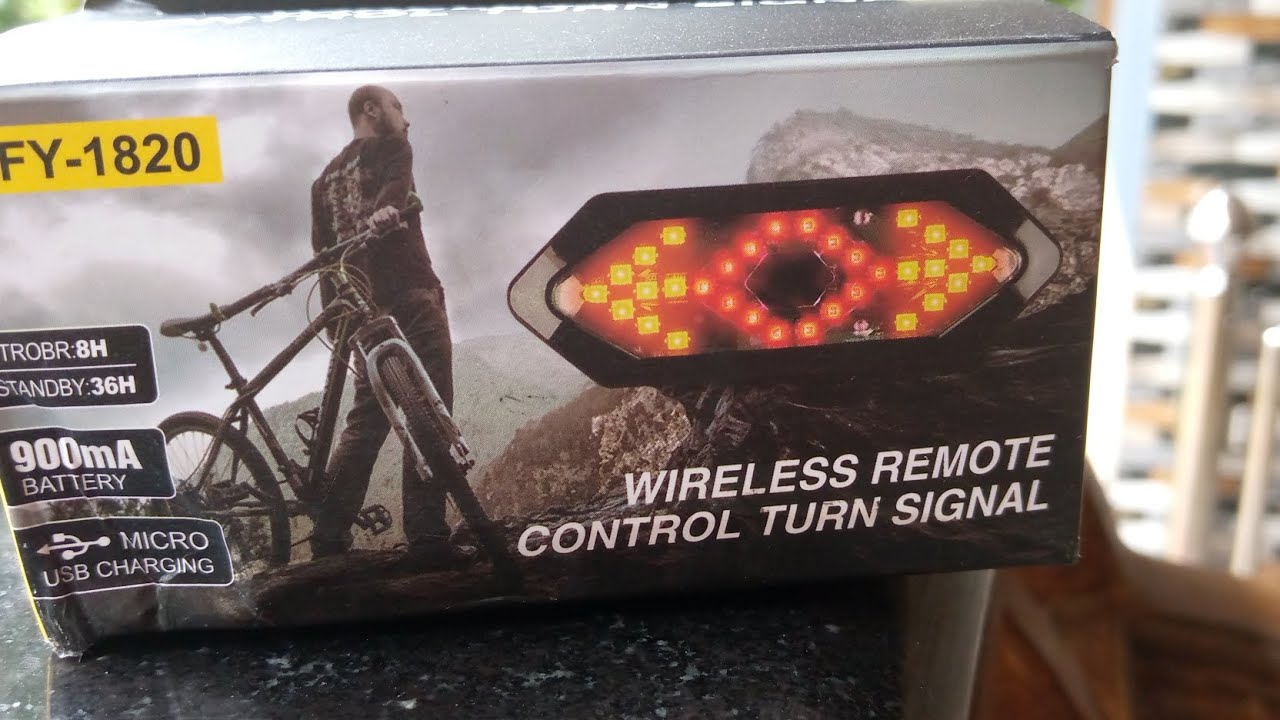 wireless remote control turn signal - YouTube