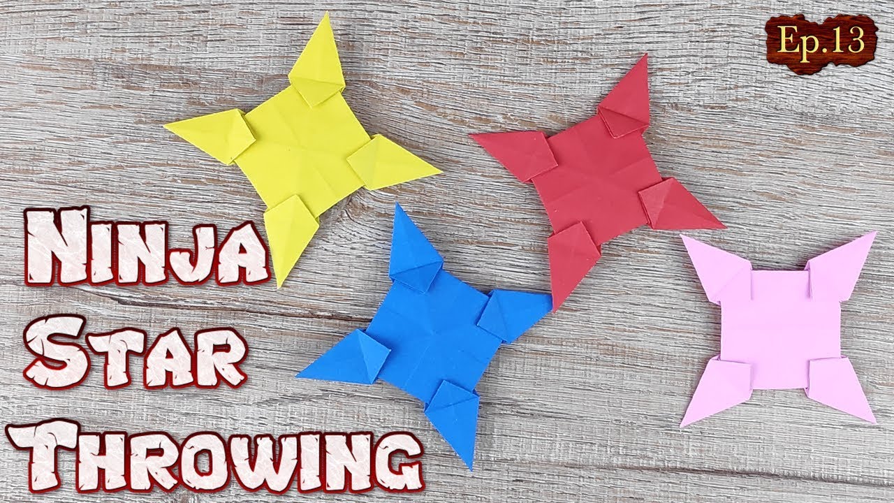 Origami Throwing Ninja Star | How To Making a Ninja Weapon Tutorial ...