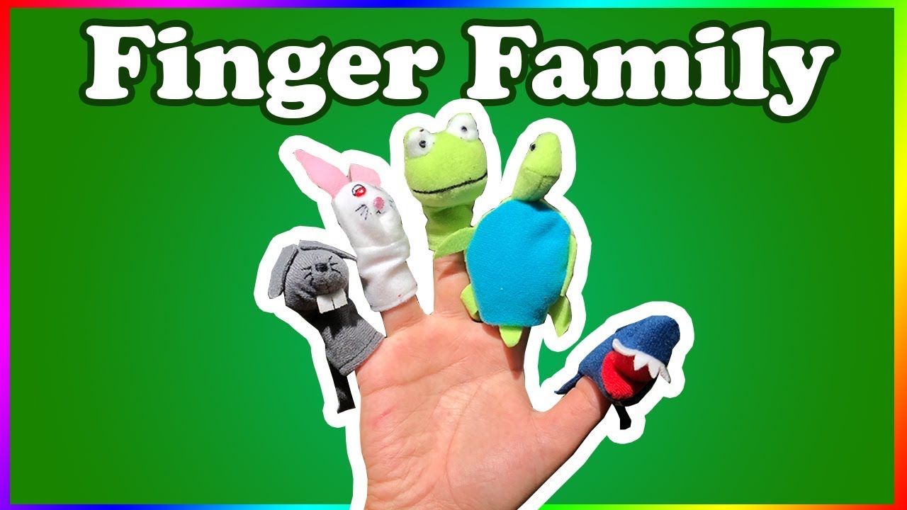 Animals finger family song Baby shark Baby Turtle Bunny Frog Mickey ...