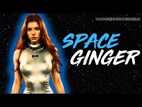 SPACE GIRL - AI Art - LOOKBOOK GINGER AI - Ginger Red Head Lookbook ...