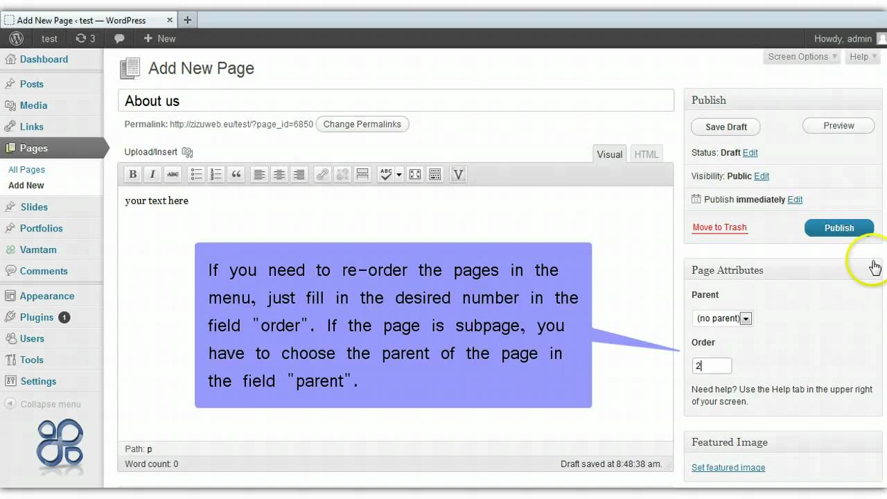 How to set up the menu? - YouTube