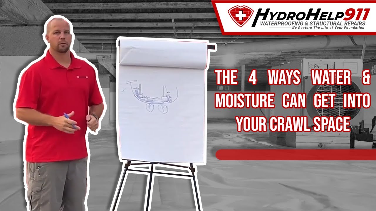 The 4 Ways Water & Moisture Can Get Into Your Crawl Space - YouTube