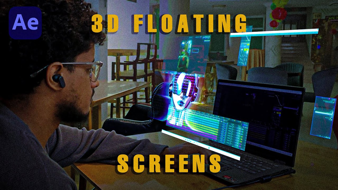 3D Floating Screens in After Effects – Easy Futuristic Effect! - YouTube