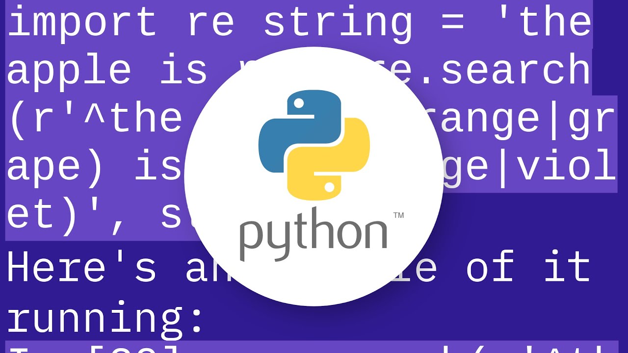 How do I check if a string matches a set pattern in Python? - YouTube