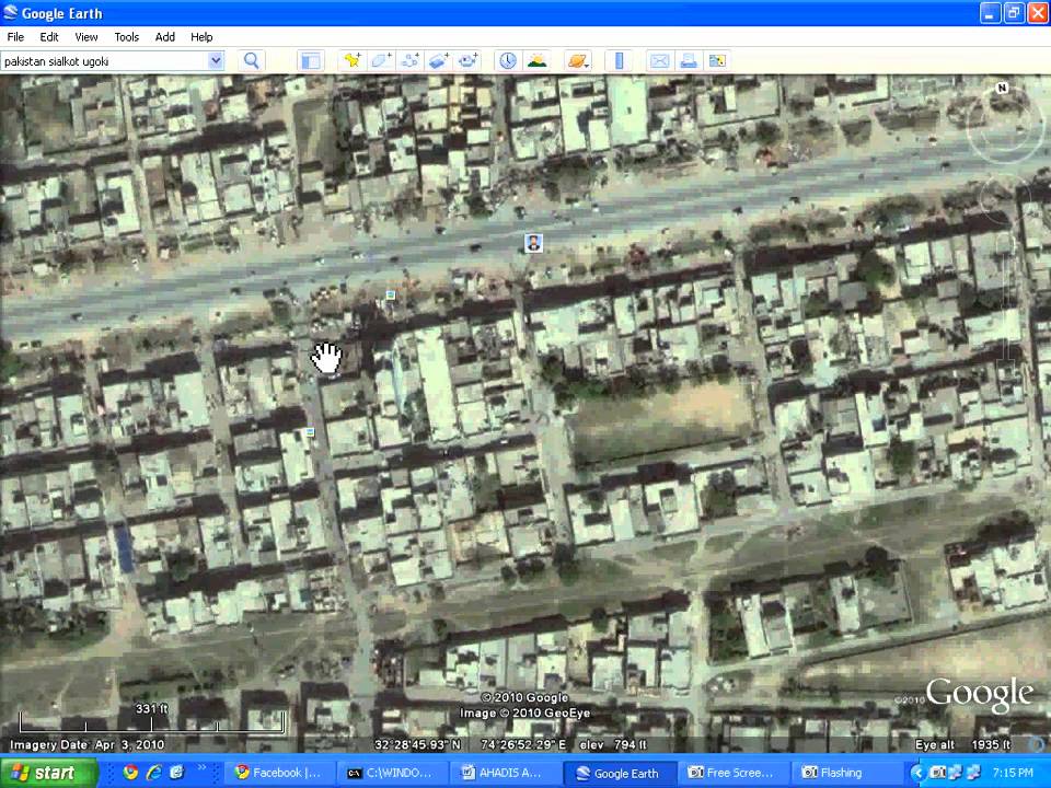 Ugoki Sialkot On Google Earth 1 - YouTube