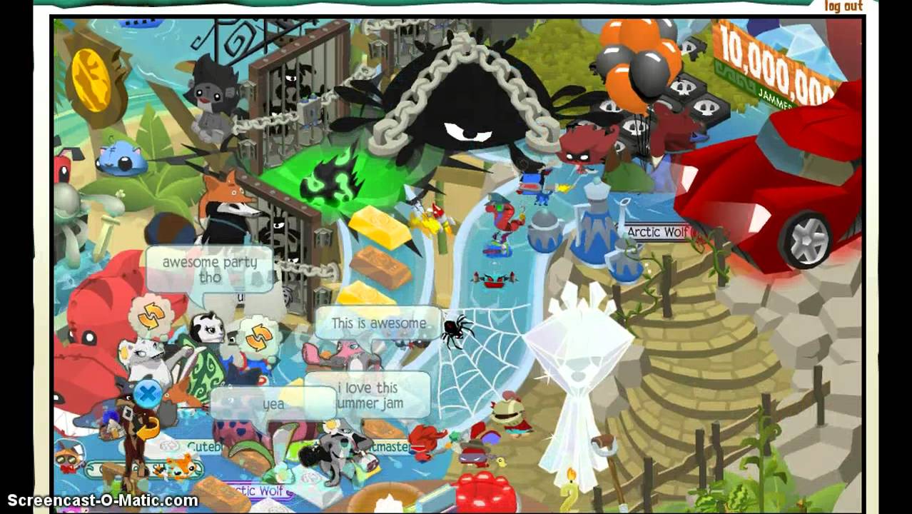 Animal Jam- Summer Jam den party - YouTube