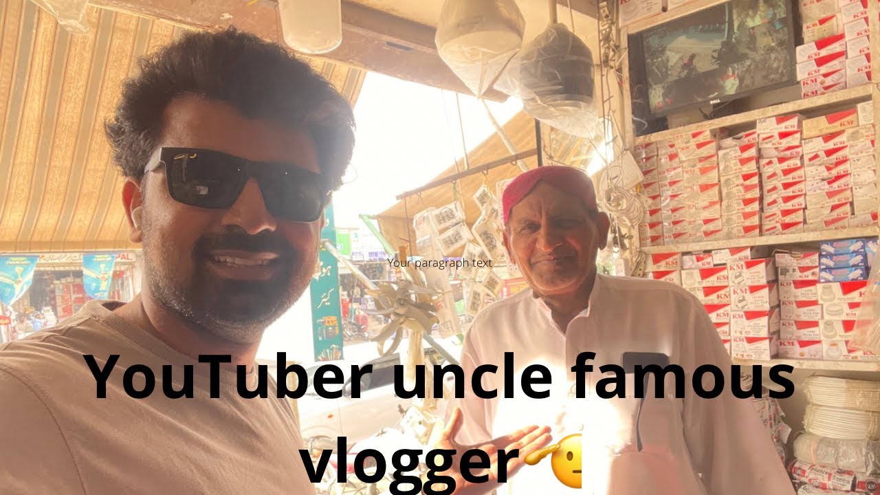 YouTuber uncle famous vlogger aj mara pass aya 🫡🫡!! - YouTube