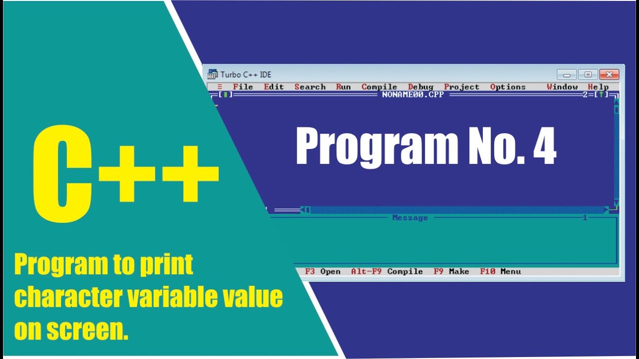 Program No 4 Create A Program In C To Print Character Variable Value Program No 4 Create A Program In C To Print Character Variable Value
