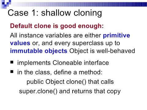 Cloning in Java - YouTube