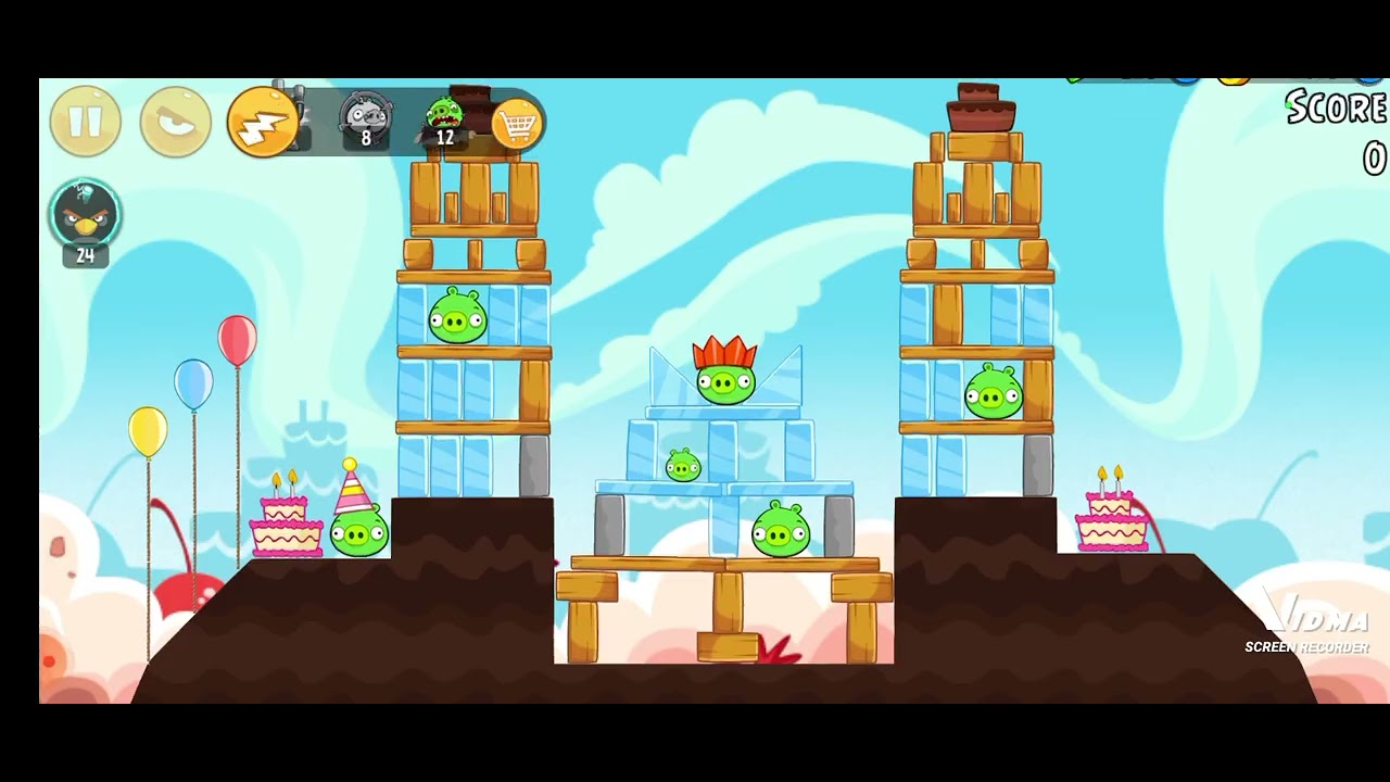 Angry Birds Birdday Party All Levels (2nd Anniversary) - YouTube