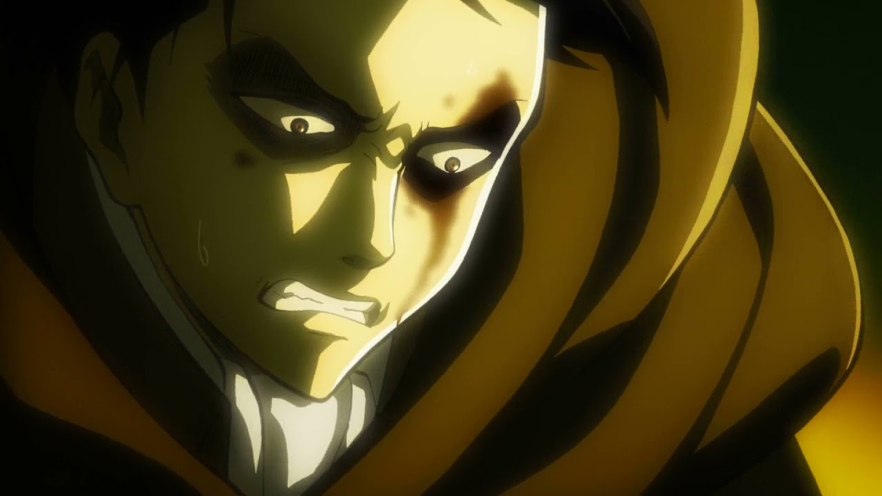 Вторжение Гигантов Леви против Титана женской особи Shingeki No