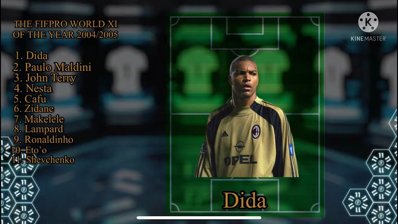 The FIFPro World XI Of The Year 2004/2005 - YouTube