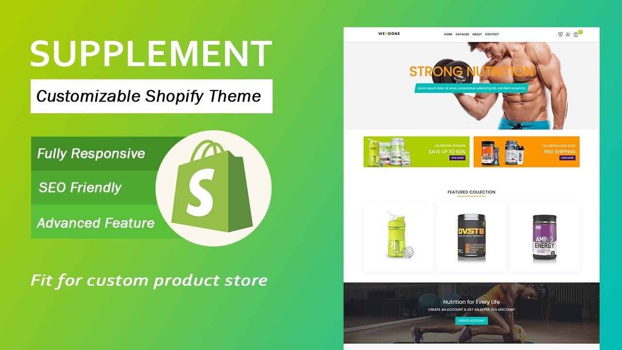Best Shopify Theme for Food Supplements Store Best Shopify Theme ( My ...