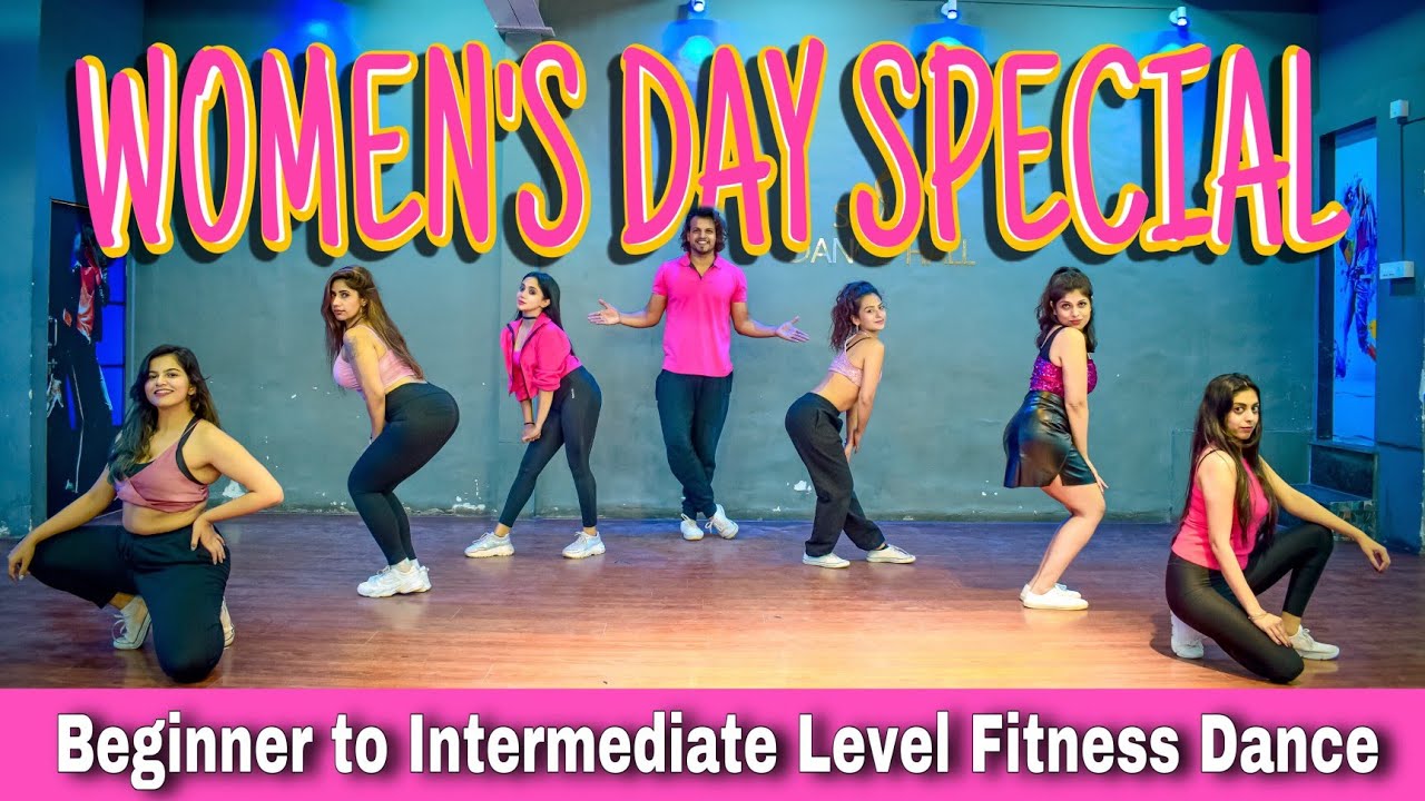 Women's day special | Beginner To Intermediate Level Fitness Dance ...