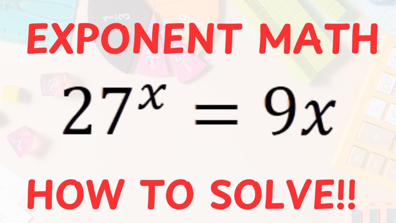 Nice Exponent Math Problem | Find the value of x | Olympiad Mathematics - YouTube