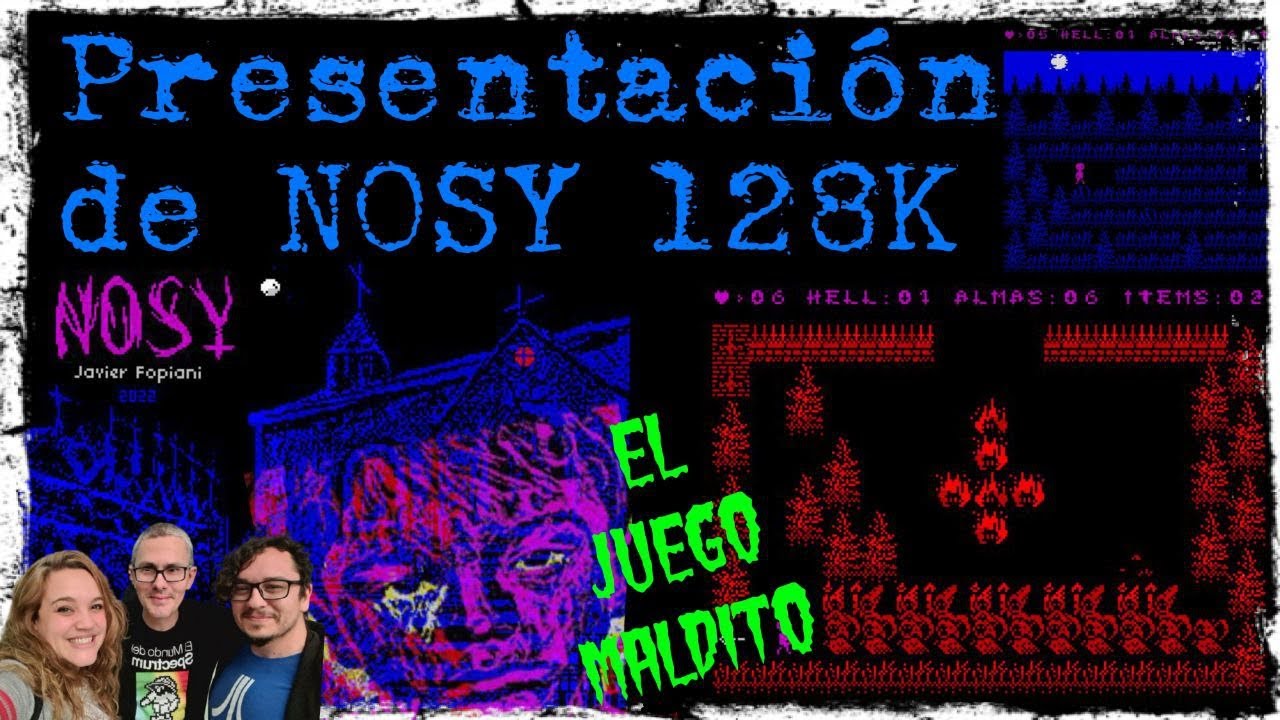 Presentación de NOSY 128K ¡El juego maldito! con Javi Fopiani & Laura Gonz - YouTube