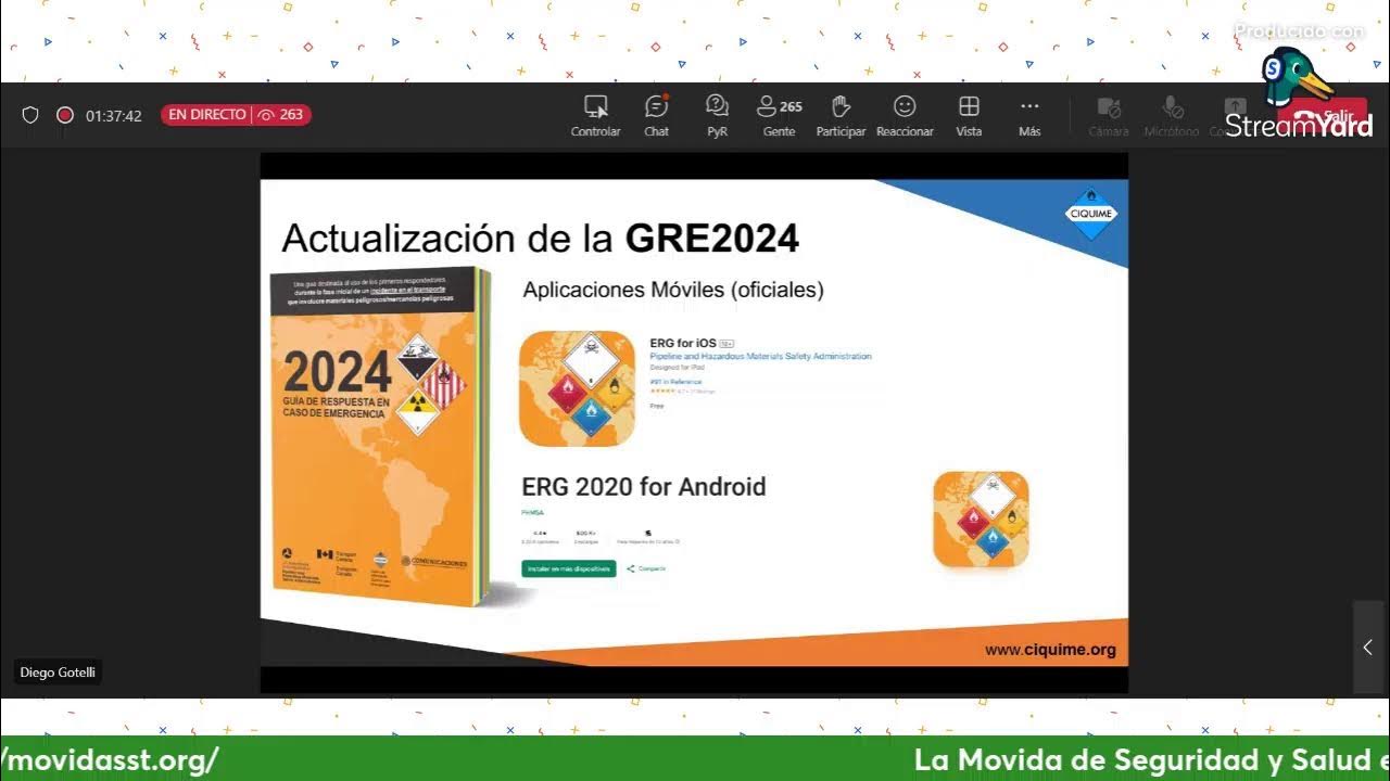 Guía de Respuesta en caso de Emergencias (GRE) 2024 CIQUIME - YouTube