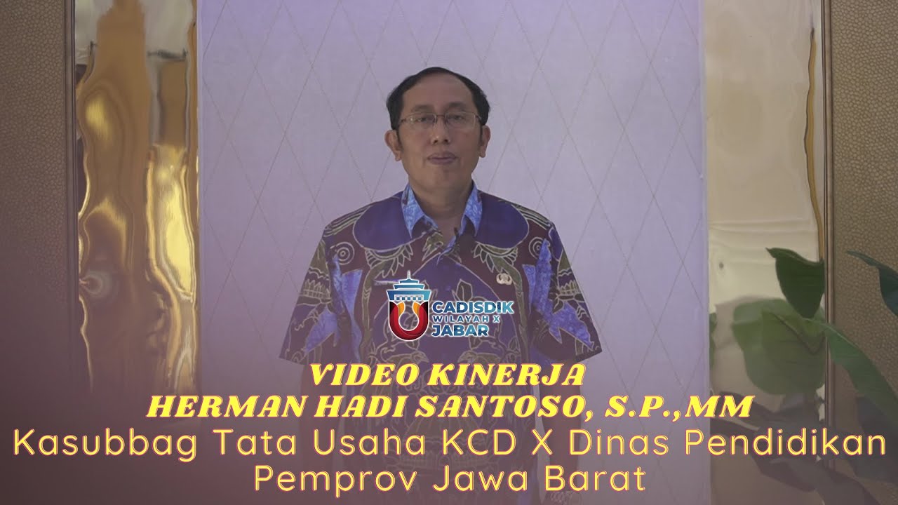 Herman Hadi Santoso,S.P.,MM-Kasubbag Tata Usaha KCD X-Dinas Pendidikan ...
