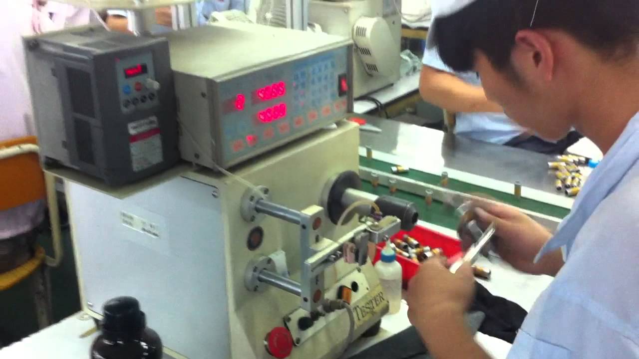 WISDOM speaker voice coil winding machine - YouTube