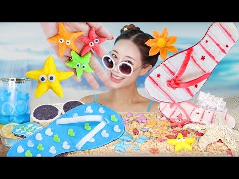 [PRANK ASMR]HOT SUMMER💋 BIKINI BEACH DESSERT MUKBANG