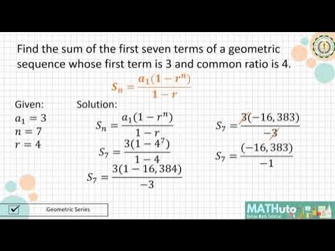 Math 10 - Quarter 1 Module 7 - Geometric Series - YouTube