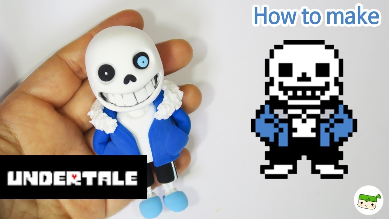 Making Undertale Sans/clay tutorial/언더테일 샌즈 만들기 - YouTube